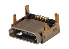 USB MICRO SOCKET TYPE-B SMD 5-WAY HORIZONTAL | Fabian Enterprises Ltd
